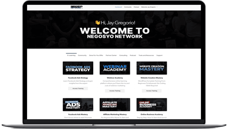 Let's Start, Build And Scale Your Business. Together! - Jay Gregorio